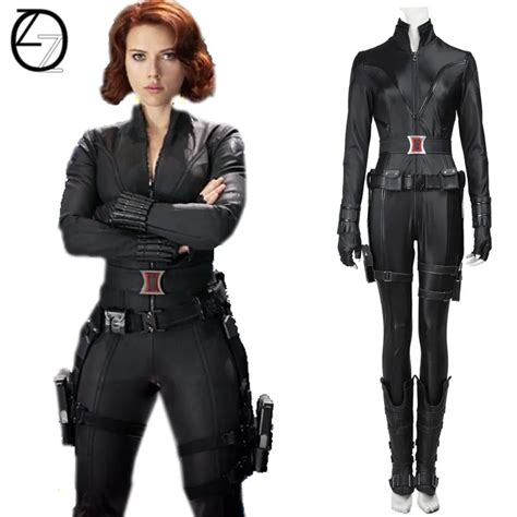 Black Widow Natasha Romanoff Cosplay Costume Movie Clothing Adult Sexy