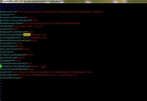 Auto Restarting Manage Server In Failed State Using Weblogic