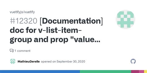 Documentation Doc For V List Item Group And Prop Value Is Incorrect Issue