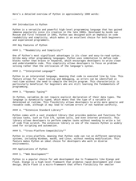 Python Introduction For Beginers Pdf Python Programming Language