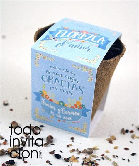 KIT DE SEMILLAS DE FLORES BODAS Todoinvitacion Invitaciones Y Detalles Originales