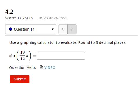 solved use a graphing calculator to evaluate round to 3