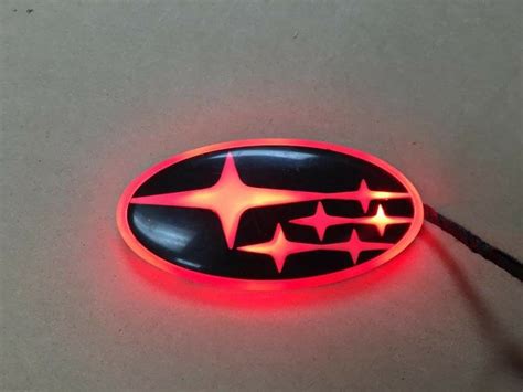 Subaru Emblem in Red and Black