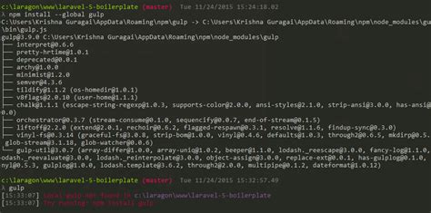 Laragon Tickets 31 Gulp Not Working