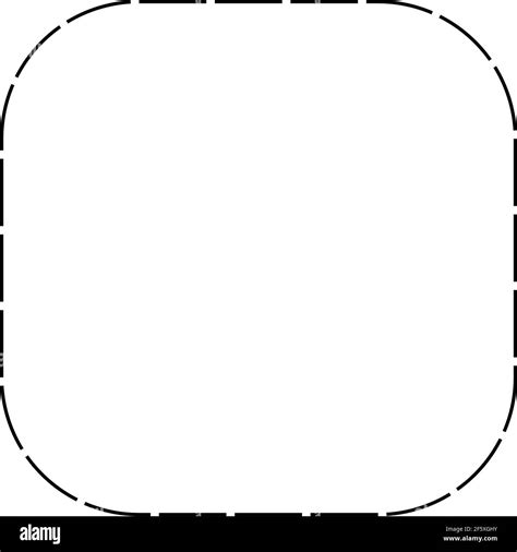 Dashed Line Border And Frame Vector Element — Stock Vector Illustration