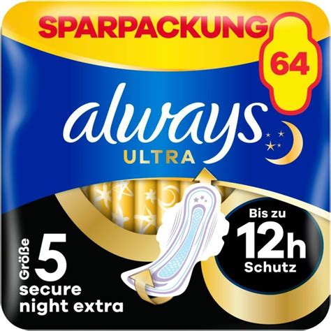 Always Ultra Binde Secure Night Monatspaket 64 St Shop Apotheke