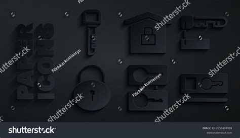 Set Casting Keys Marked Lock Key Stock Vector Royalty Free 2059487999 Shutterstock