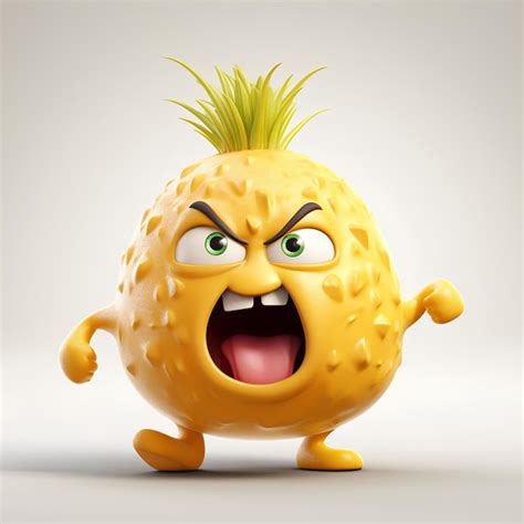 Premium Photo Adorable Fruit 3d Cartoon Characters