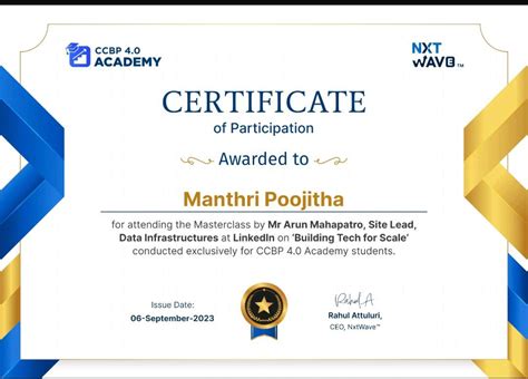 Manthri Poojitha On Linkedin Nxtwave Nxtwaveccbp Ccbp Ccbpian