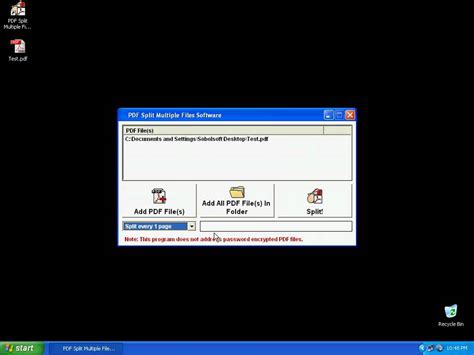 sobolsoft com how to use pdf split multiple files software youtube