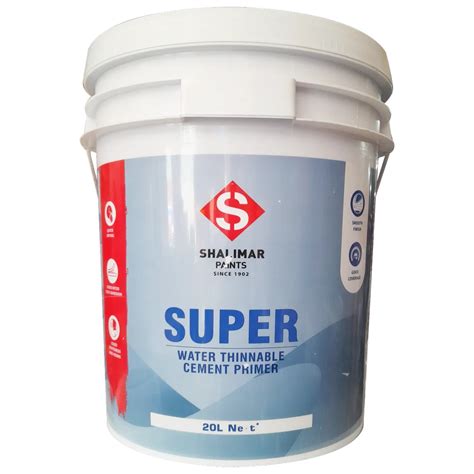 Shalimar Super Water Thinnable Cement Primer 20 Ltr White At ₹ 1300 Litre Cement Primer In