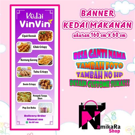 Background Contoh Banner Kedai Makan Jual Banner Spanduk Backdrop