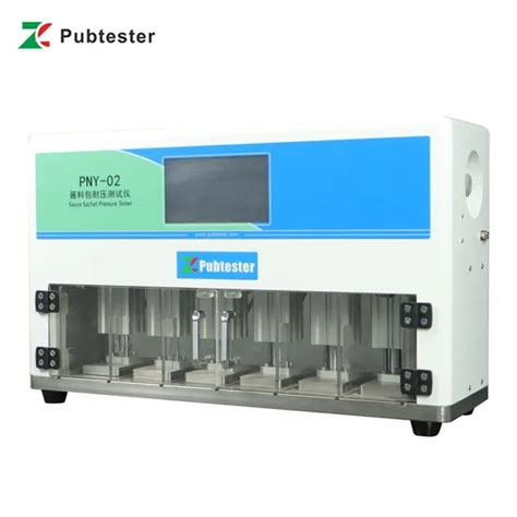 Plastic Laminated Pouches Sachet Compression Pressure Resistance Strength Test Machine Test