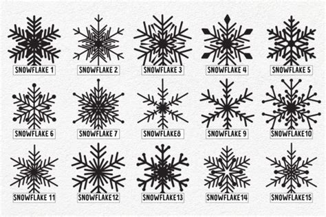 6 Sided Snowflake Clipart