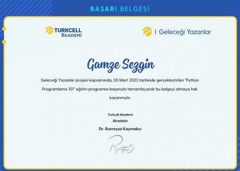 Gamze Sezgin Linkedin‘de Python Data Datascience Turkcell