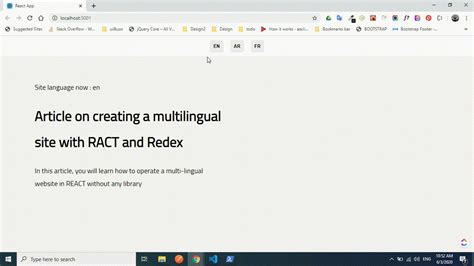 Multilingual Site By React And Redux By Abobaker Hilal Medium