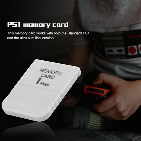 Ps1 White Memory Card 1m 1mb For Playstation 1 One Grandado