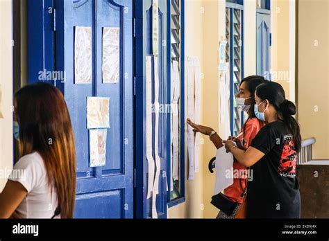 Scene Inside Polling Precinct During The National And Local Elections