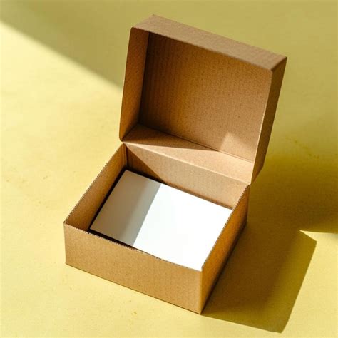 Premium Photo A Box With A Note Inside Of It On A Table