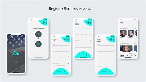 E Vote App Concept Ui Design Behance