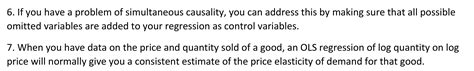 Solved 6 If You Have A Problem Of Simultaneous Causality