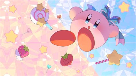 Cute Kirby Pink Wallpaper