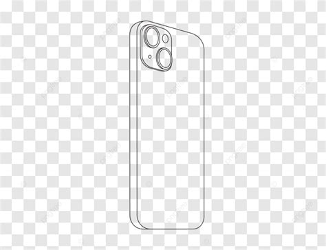 Iphone 14 Vector Iphone Outline Vector Png And Vector With