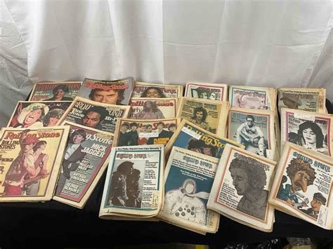 Vintage Rolling Stone Magazine 20 Issues 1970 1980s Incl Rod
