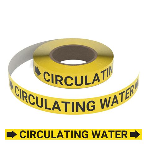 Circulating Water Yellow Smart Stripe Inline Pipe Marking Roll