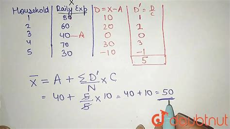 explain the step deviation method of calculating arithmetic mean taki