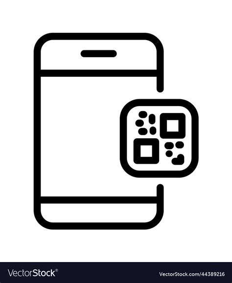 Qr Code With Mobile Phone Icon Special Royalty Free Vector