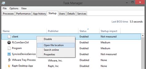 Start Up Tab In Task Manager Download Scientific Diagram