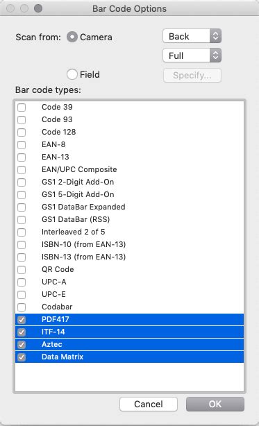 Filemaker 18 New Supported Barcodes Skeleton Key