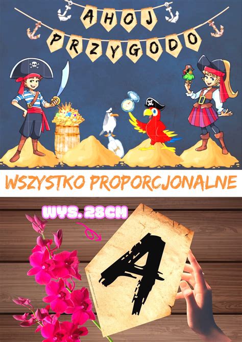 Ahoj Przygodo Piraci Dekoracja Wystrój Karnawał Mafibyann Pomoce Edukacyjne