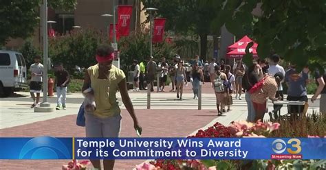 Temple University Wins Award For Commitment To Diversity Cbs Philadelphia