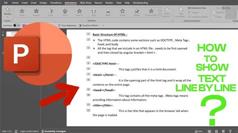 In Powerpoint How To Make Text Appear One By One Powerpoint Me Line By Line Text Show Kaise