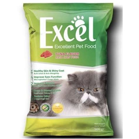 Hijau Excel Cat Food Excel Green Cat Food Excel Tuna Flavor 500 Gram