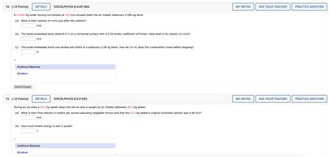 Solved A What Is Their Velocity In M S Just After The Chegg