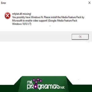 Fixing Mfplat Dll Is Missing Error On Windows