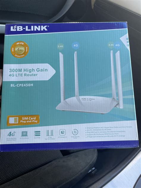 Redes Router LB link 4G cartão sim