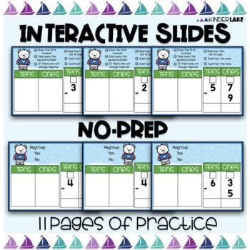 Subtraction With Regrouping And Digit Numbers With Models Digital