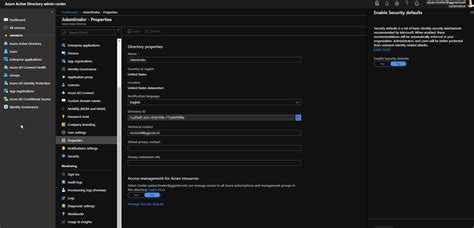 conditional access baseline policies out security defaults in for