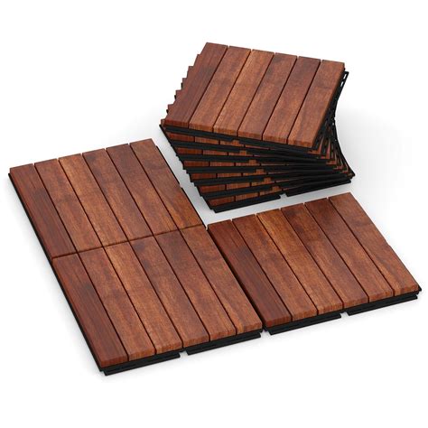 Awevsco 10 Tuiles De Terrasse Tuiles De Terrasse 12 Po X 12 Po à Motif