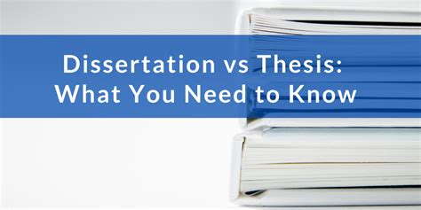 masters thesis vs phd dissertation key differences wordvice