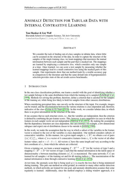 1041anomalydetectionfortabular Pdf Covariance Vector Space