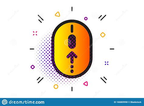 Swipe Up Mouse Icon Scrolling Arrow Sign Landing Page Scroll Vector