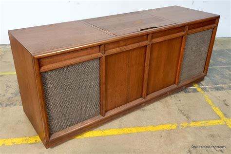 Radio Cabinet Vintage Blaupunkt Arkansas 59 Tube Stereo With Bar