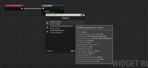 Ue4 Programmatically Starting An Editor Utility Widget Isara Tech