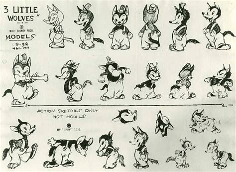 Model Sheets 1920s 30s And 40s Vintage Cartoon Cartoon Style