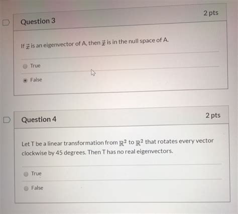 Solved Pts Question Which Of The Following Describes Chegg Com